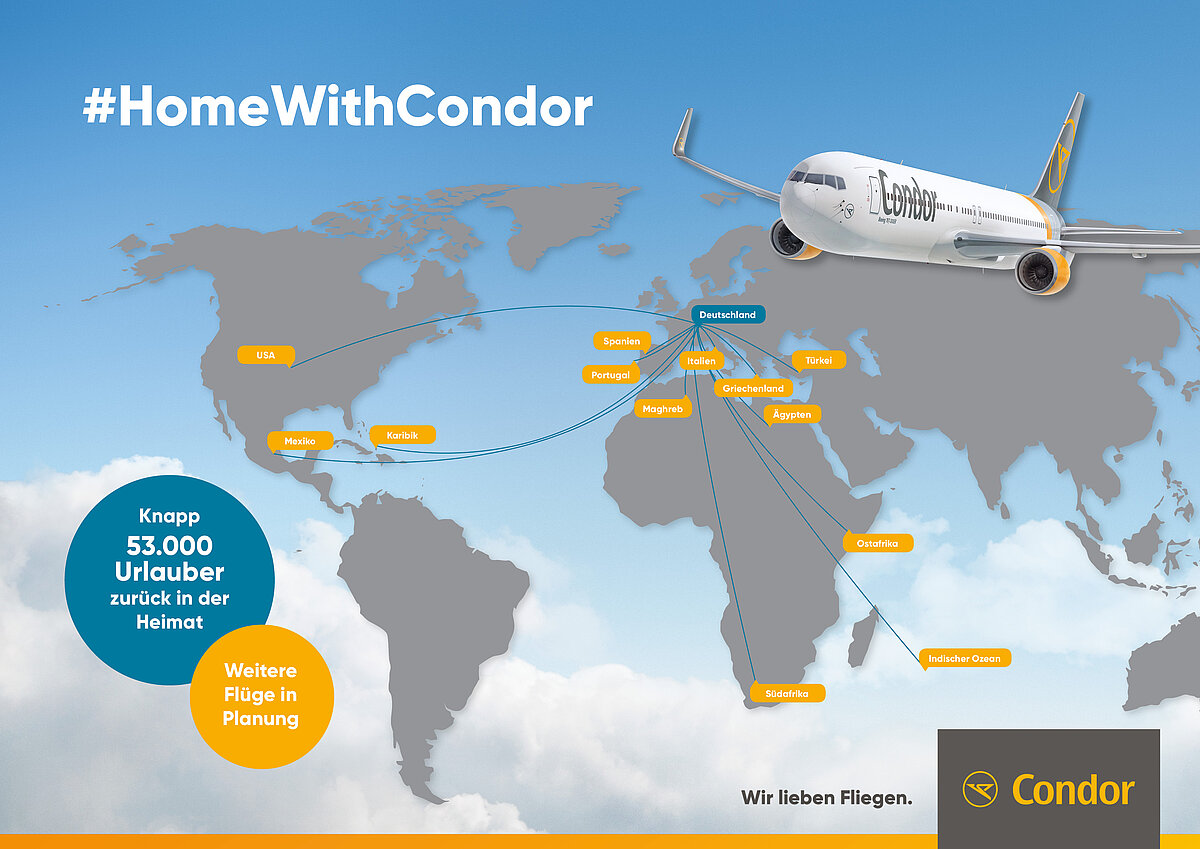 Condor: #homewithcondor: Leisure airline flies almost 53,000 guests ...