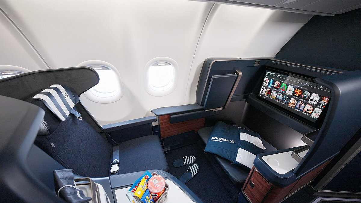Condor: Exklusiver Prime Seat in Condors neuer Business Class